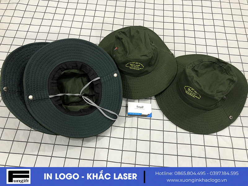 Mũ Tai Bèo Vành Rộng Nam In Logo Theo Yêu Cầu Giá Rẻ Hà Nội