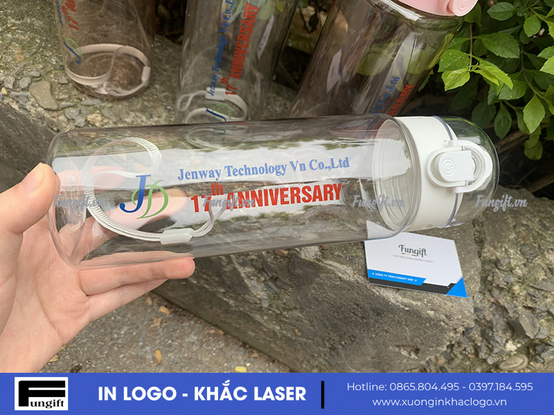 Bình Nước Thể Thao Có Quai In Logo Jenway Technology Giá Rẻ