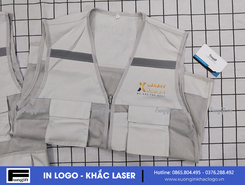 Áo Bảo Hộ Gile Phản Quang In Logo Luxury Design Giá Rẻ Hà Nội